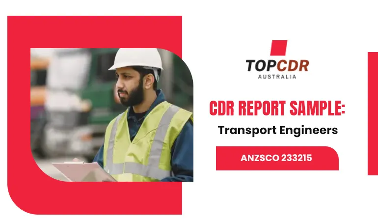 CDR Sample For Transport Engineer ANZSCO 233215